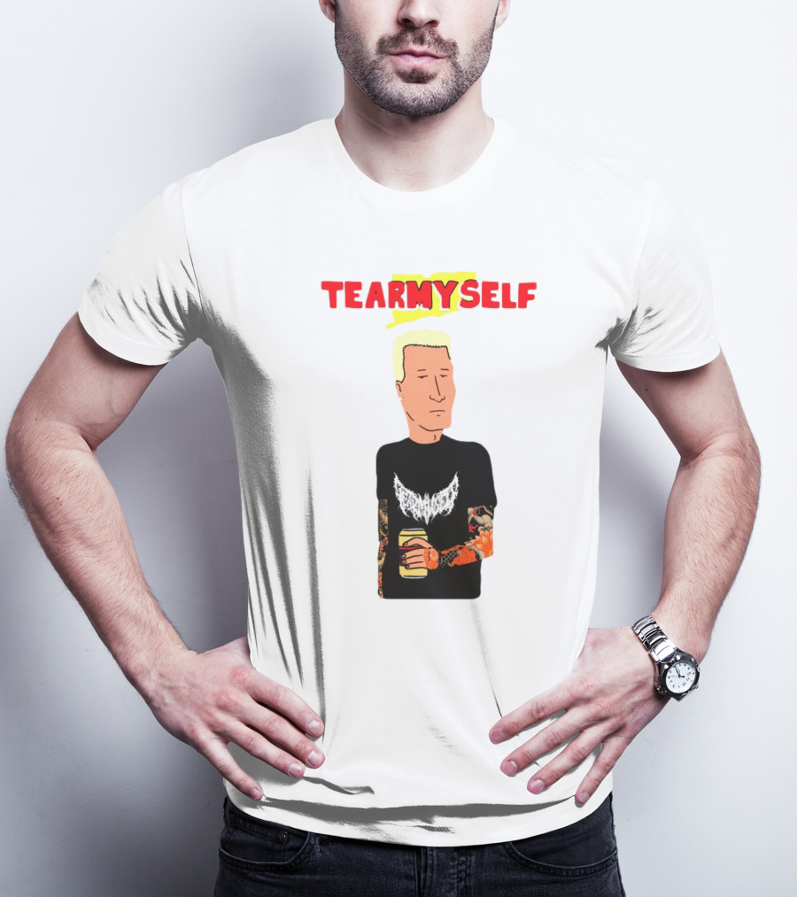 TEAR Myself Boomhauer Rick And Morty Crossover T-Shirt