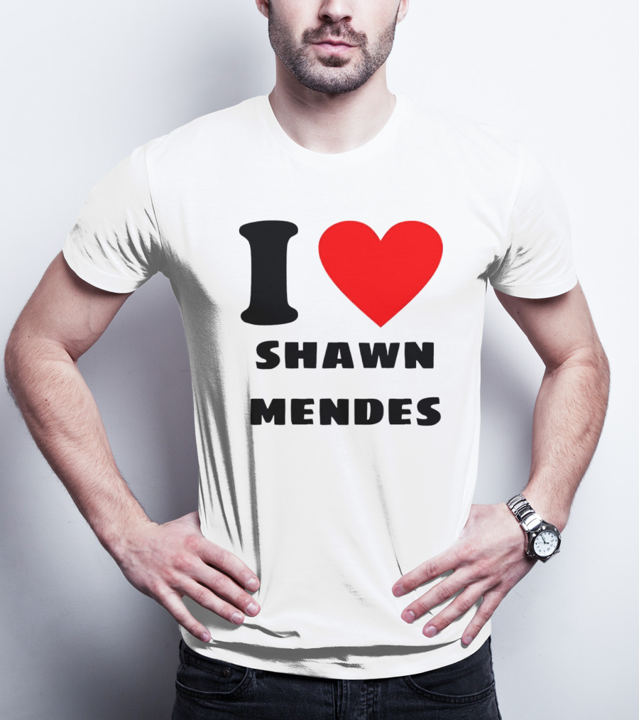 I Love Shawn Mendes Heart T-Shirt