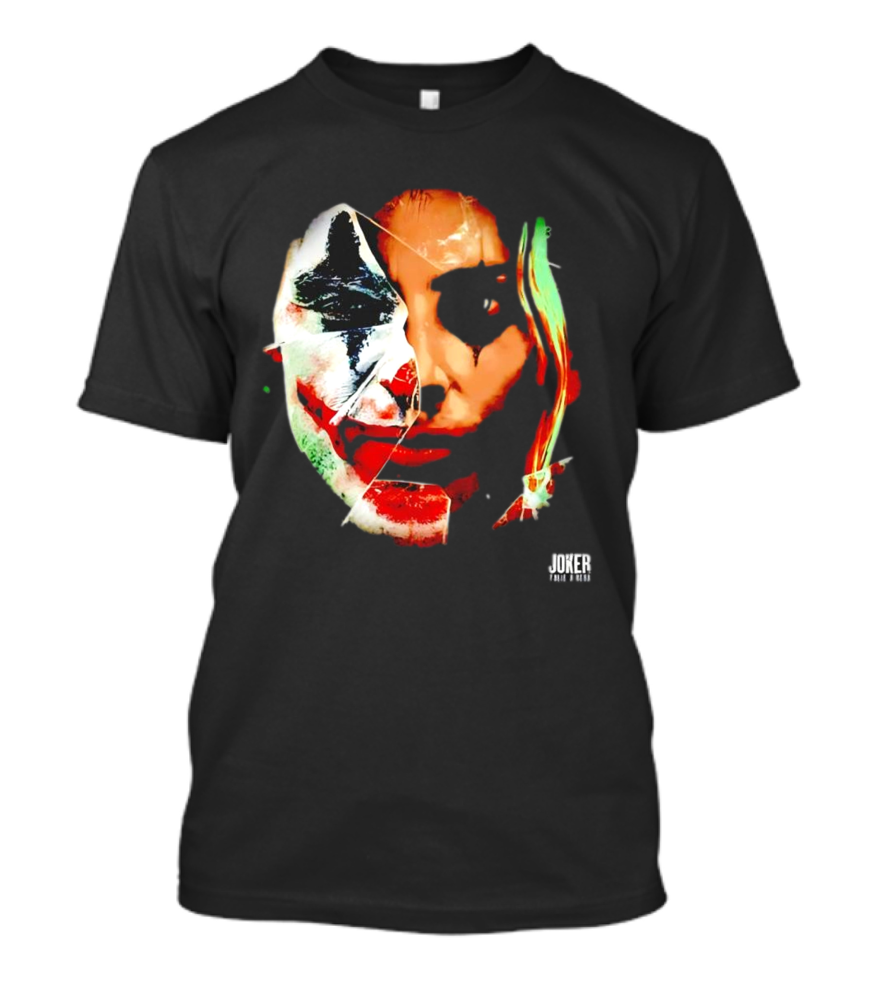 Joker Folie A Deux Fragmented Face Iconic Clown T-Shirt