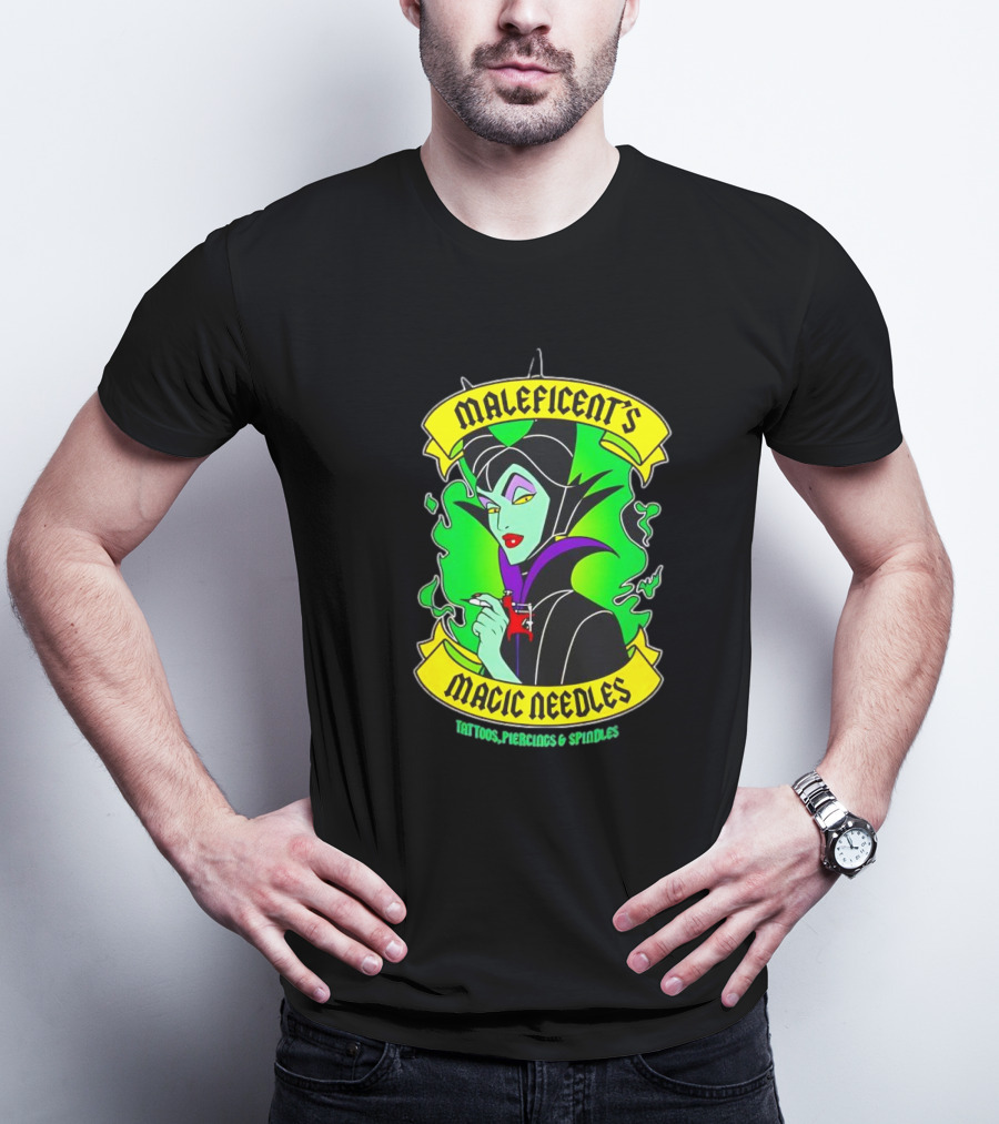 Maleficent's Magic Needles Tattoos Piercings And Spindles T-Shirt
