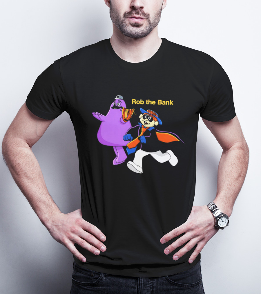 New York Mets Grimace Rob The Bank Hamburglar Duo T-Shirt