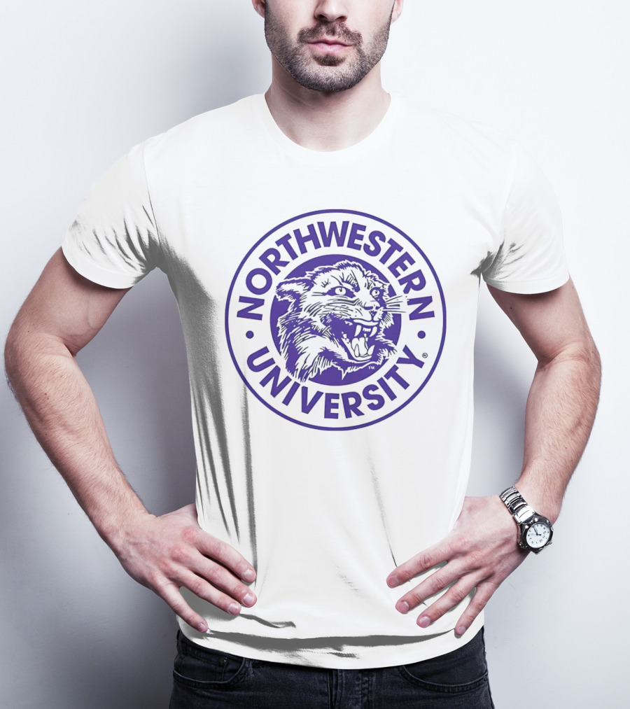 Northwestern University Vintage Wildcat Emblem T-Shirt