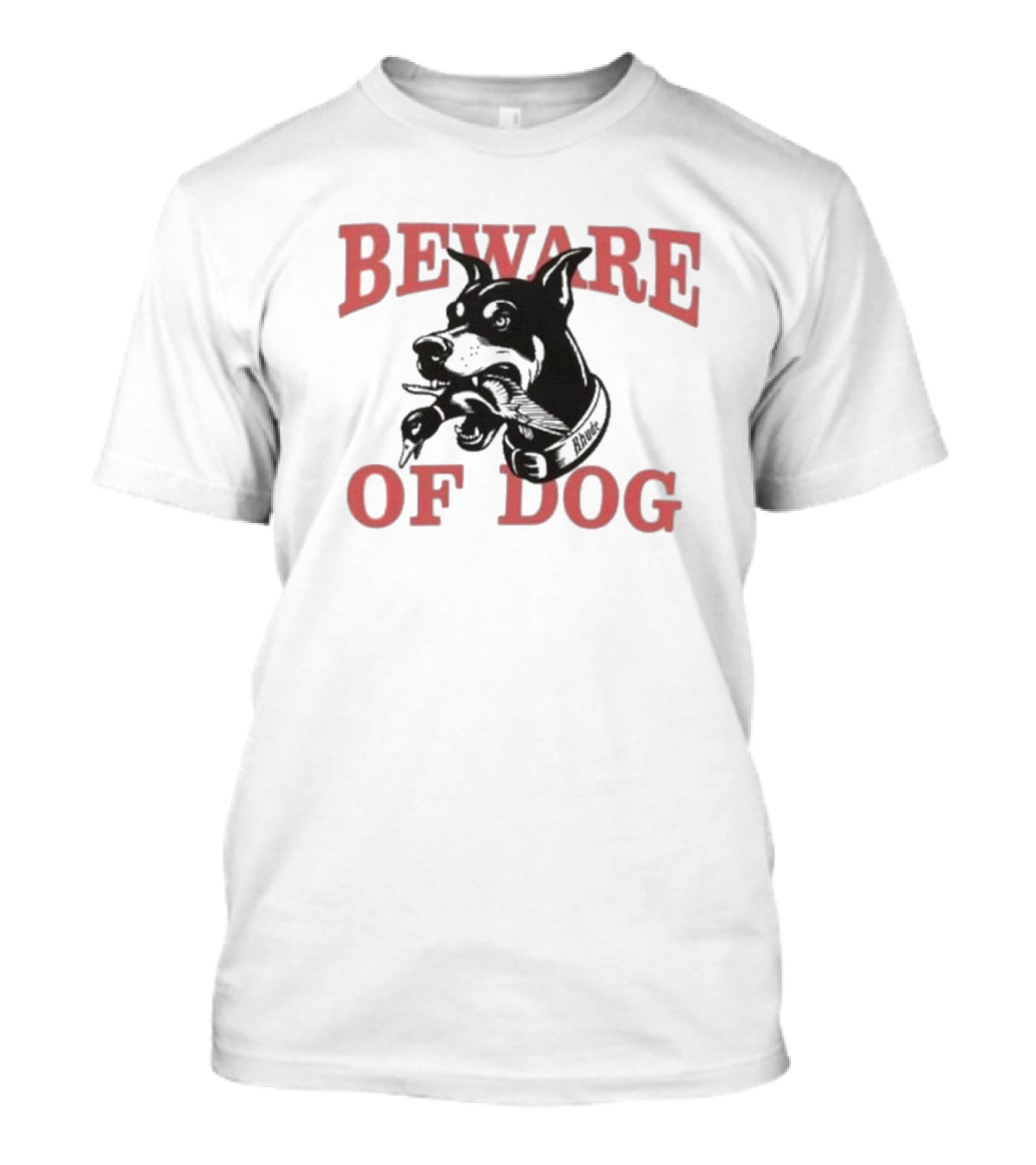 Rhude Beware Of Dog Black Graphic Bulldog T-Shirt
