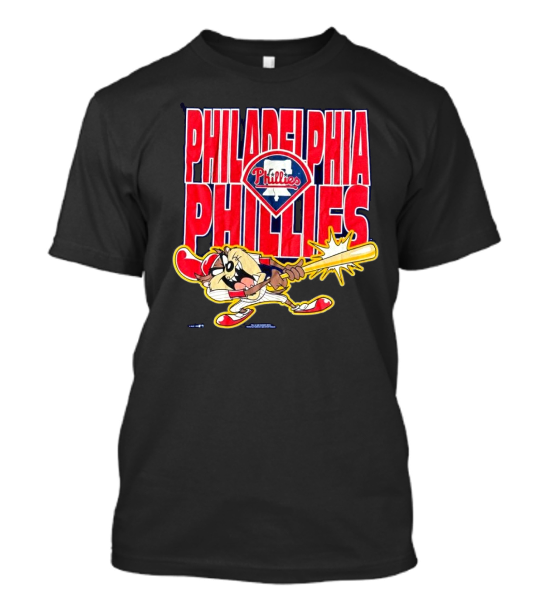Philadelphia Phillies Tasmanian Devil Taz MLB 1995 Jersey T-Shirt