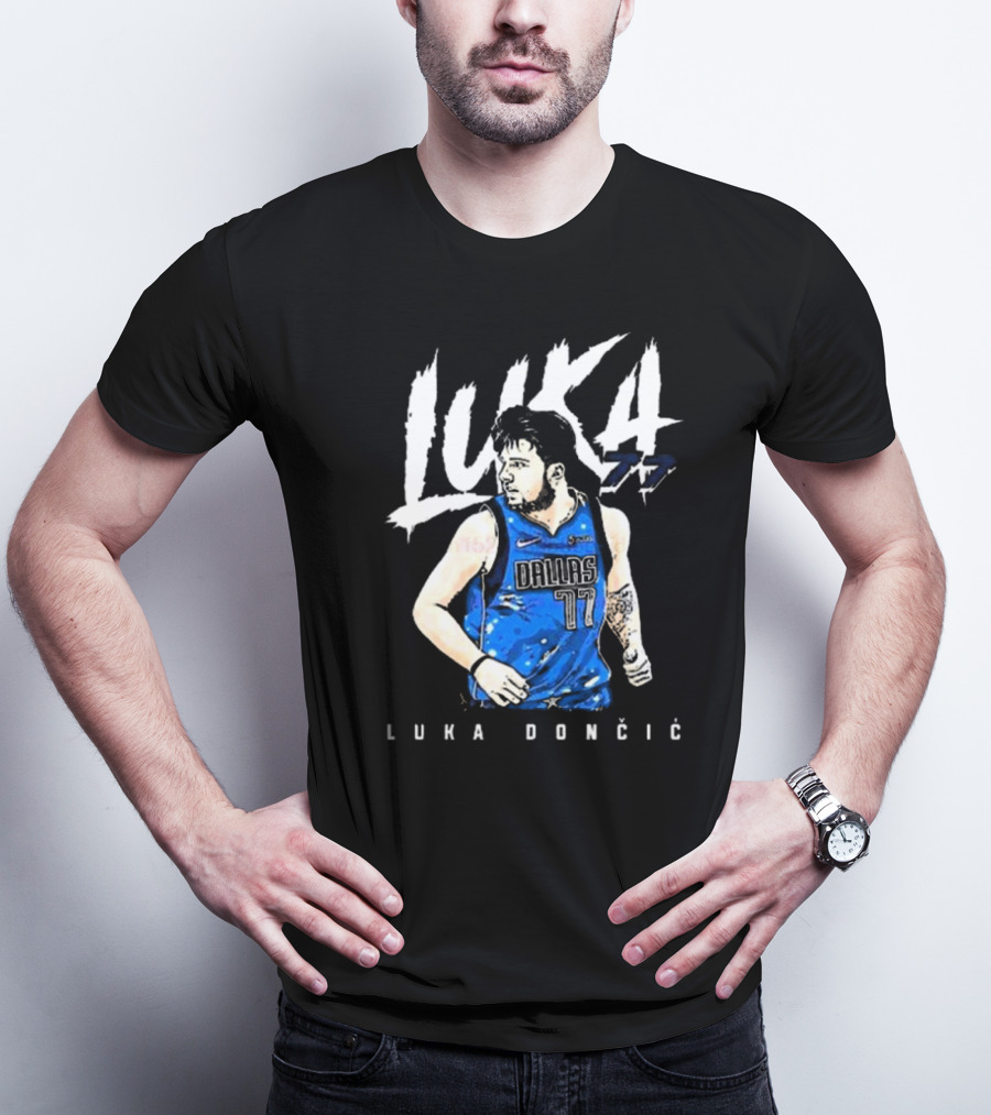 Luka Doncic #77 Dallas Mavericks NBA Player T-Shirt