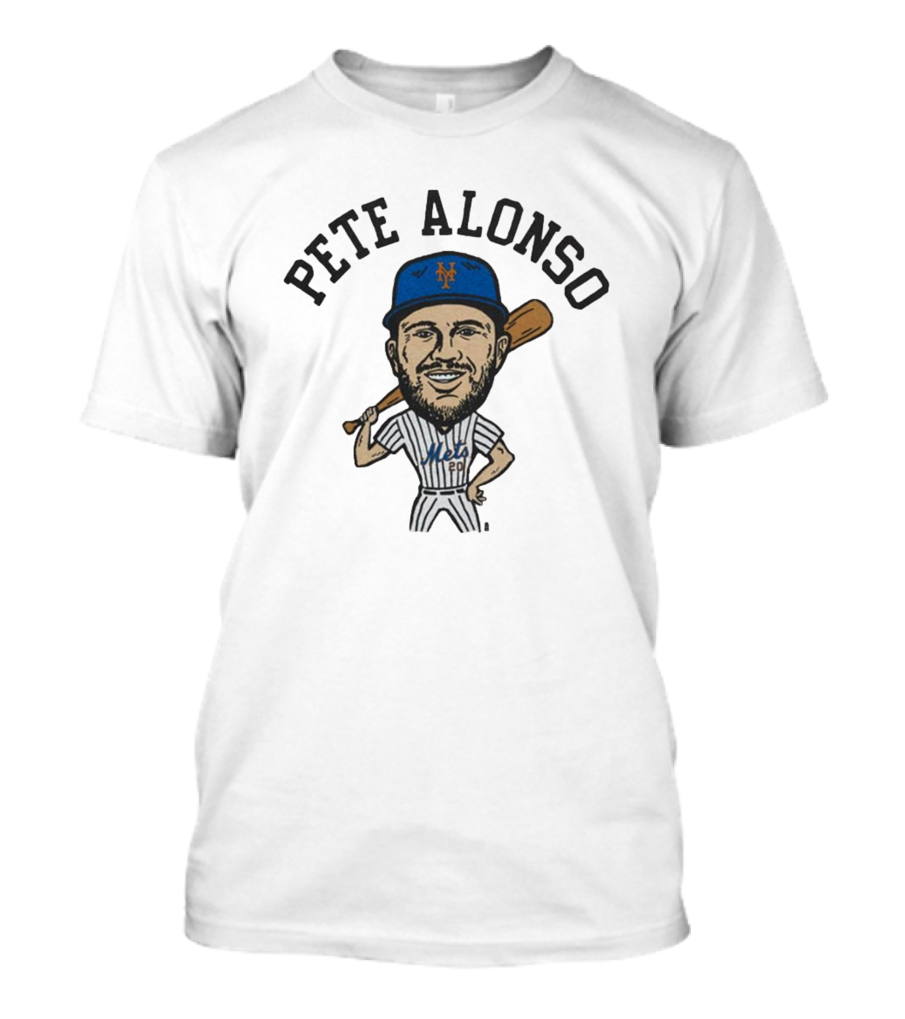 Pete Alonso New York Mets MLB Caricature T-Shirt