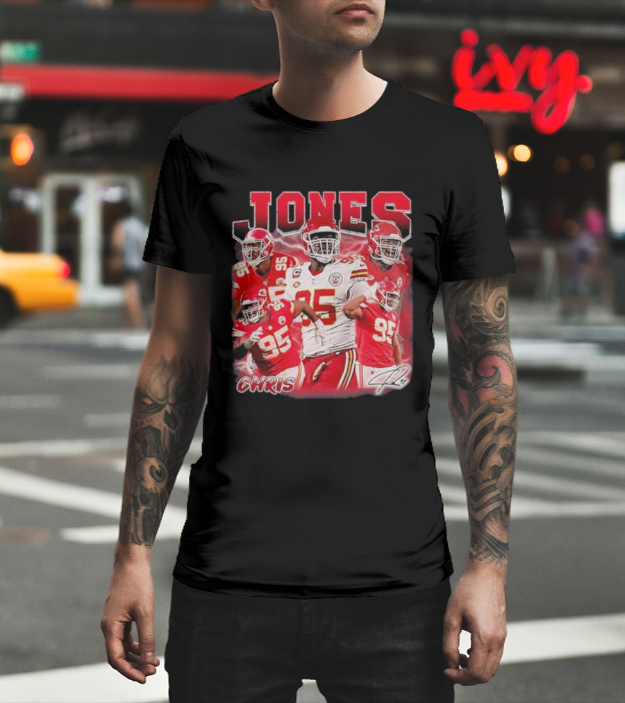 Chris Jones Kansas City Chiefs Legendary Number 95 Player T-Shirt