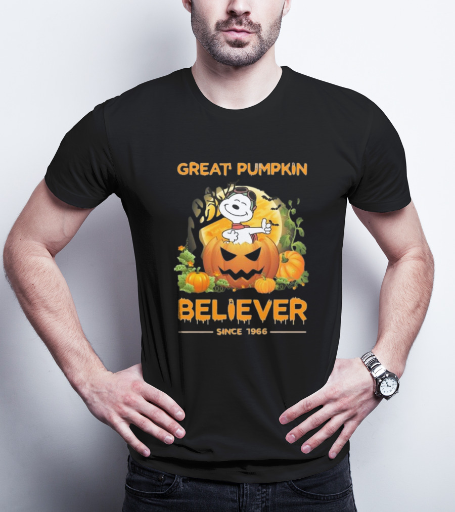 Great Pumpkin Believer Since 1966 Snoopy Peanuts T-Shirt