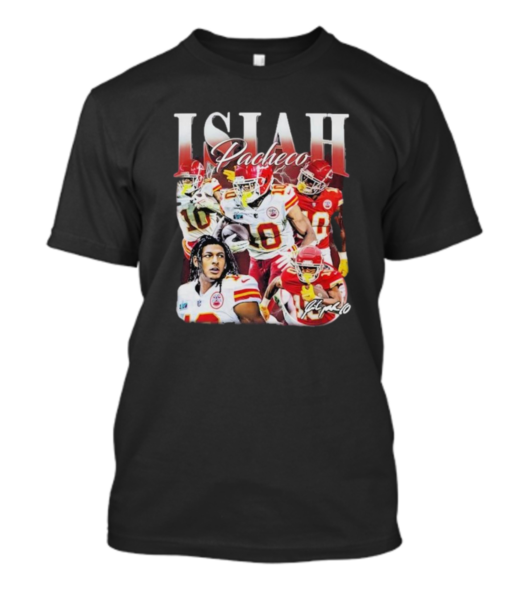 Isiah Pacheco Kansas City Chiefs Vintage Football Star T-Shirt