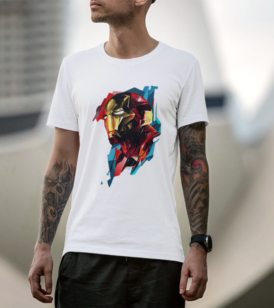 Marvel Avengers Endgame Iron Man Abstract T-Shirt