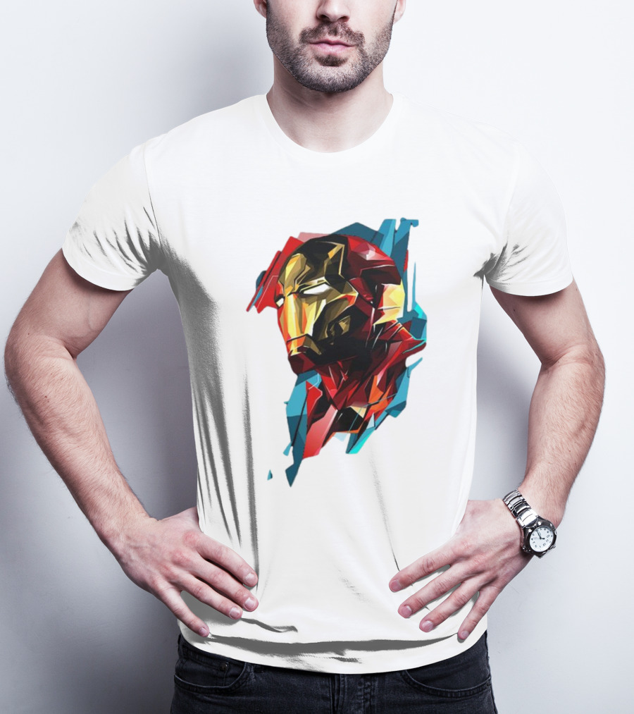 Marvel Avengers Endgame Iron Man Abstract T-Shirt