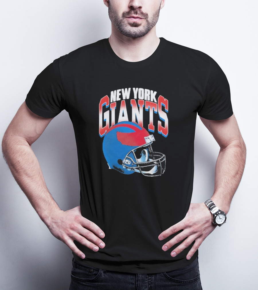 New York Giants NFL Helmet Gradient T-Shirt