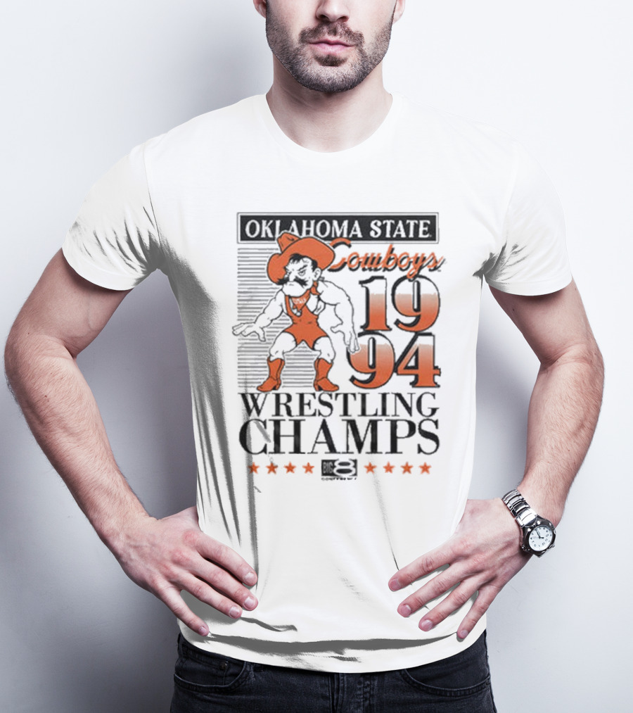 Oklahoma State Cowboys 1994 Wrestling Champs T-Shirt