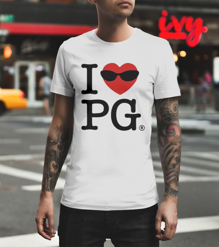 I Heart PG Cool Sunglasses Emblem T-Shirt