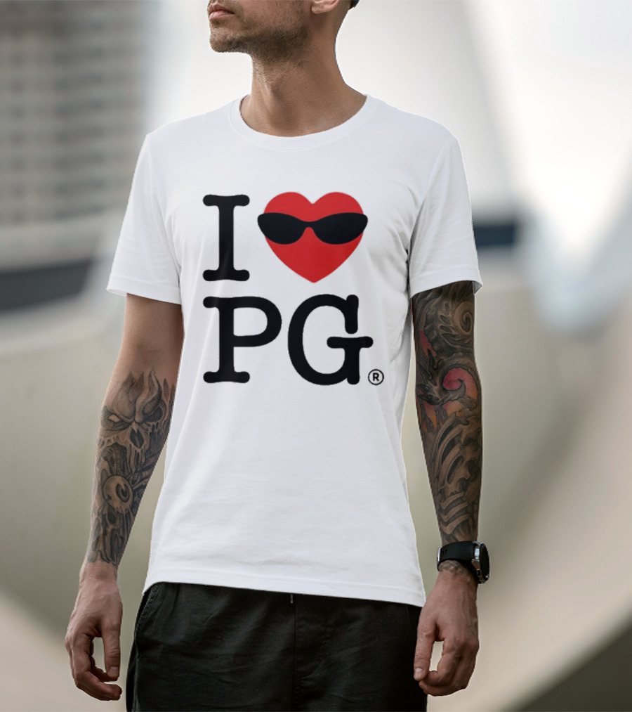I Heart PG Cool Sunglasses Emblem T-Shirt