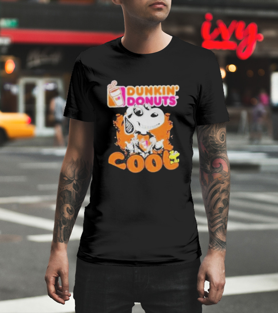 Snoopy Woodstock Dunkin' Donuts Cool T-Shirt