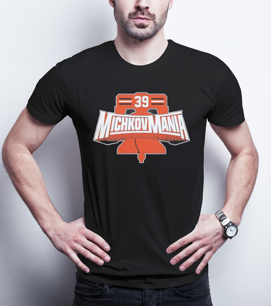 Michkov Mania 39 Philadelphia Flyers Liberty Bell T-Shirt