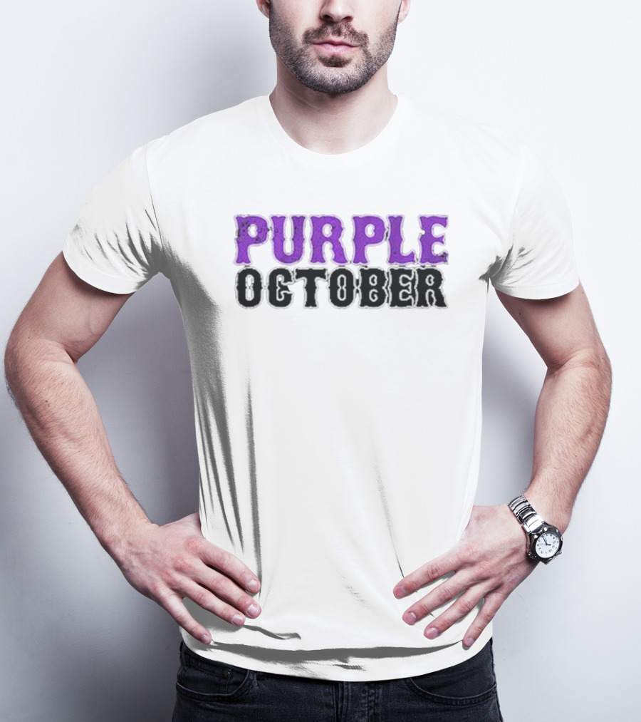 New York Baseball Purple October T-Shirt