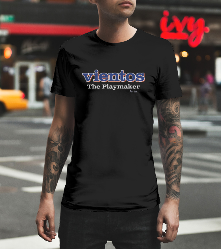 Vientos The Playmaker New York Mets MLB Baseball Fan Gear T-Shirt