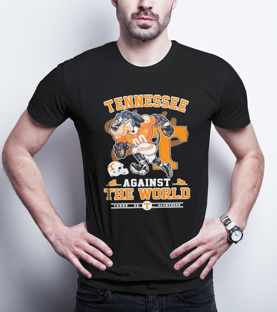 Tennessee Vols Mascot Charging Forward Against The World T-Shirt