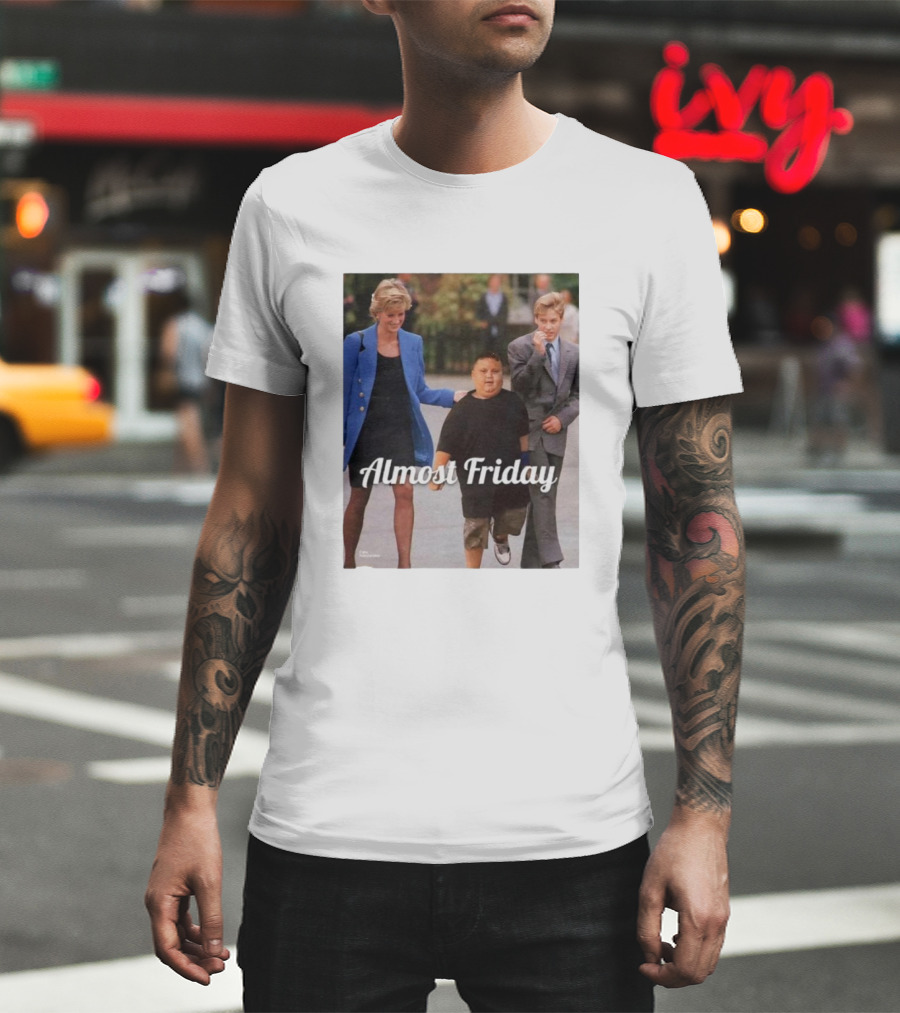 Almost Friday Rizzler Royalty Humorous Princess Iconic Moments T-Shirt