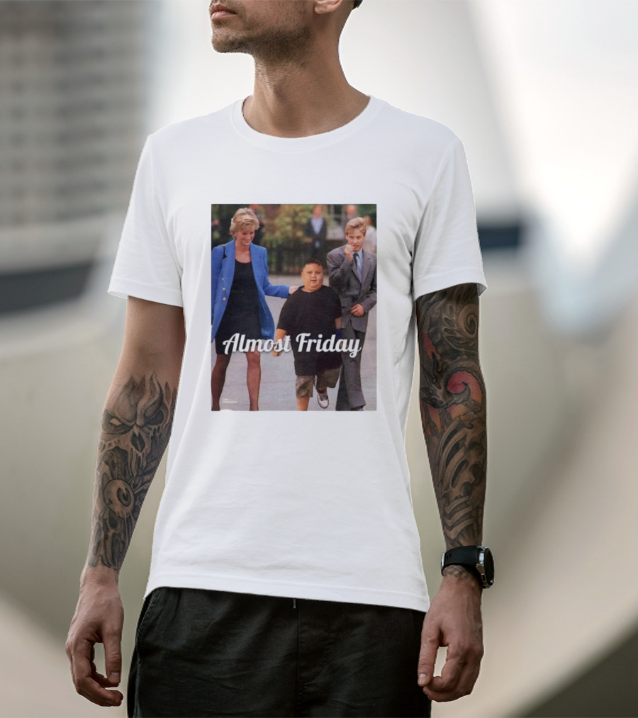 Almost Friday Rizzler Royalty Humorous Princess Iconic Moments T-Shirt