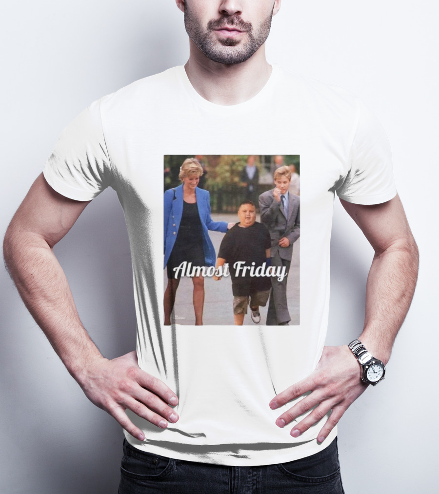 Almost Friday Rizzler Royalty Humorous Princess Iconic Moments T-Shirt
