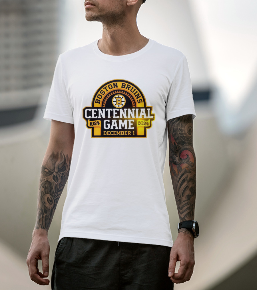 Boston Bruins 1924 Centennial Game December 1 T-Shirt