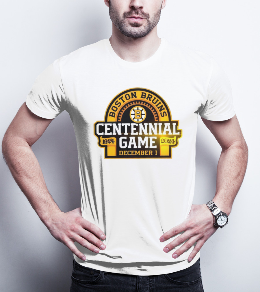 Boston Bruins 1924 Centennial Game December 1 T-Shirt