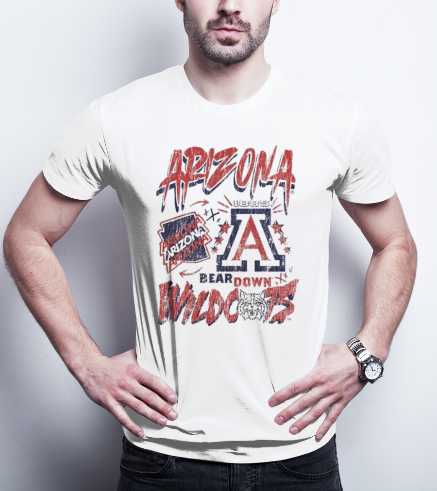 Arizona Wildcats Bear Down 1885 Vintage Wildcats T-Shirt