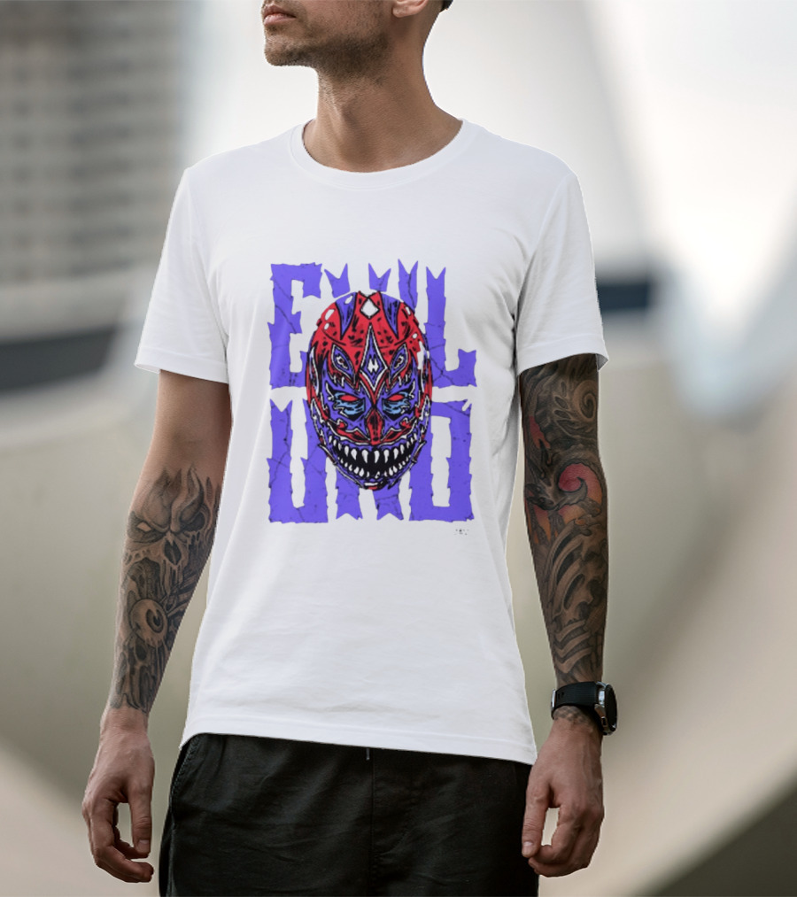 Evil Uno Mask Monster AEW T-Shirt