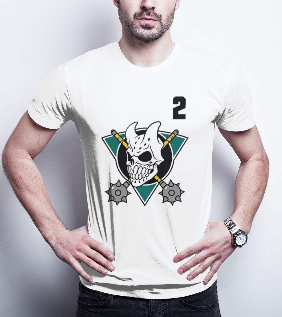 Firstblood Slaughter To Prevail Hockey Skull Maces Triangle Number 2 T-Shirt