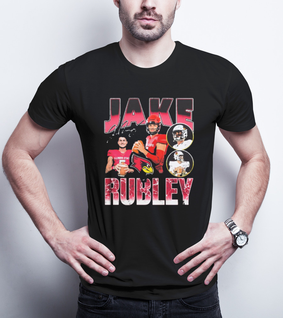 Jake Rubley Illinois State Redbirds Football 90s T-Shirt