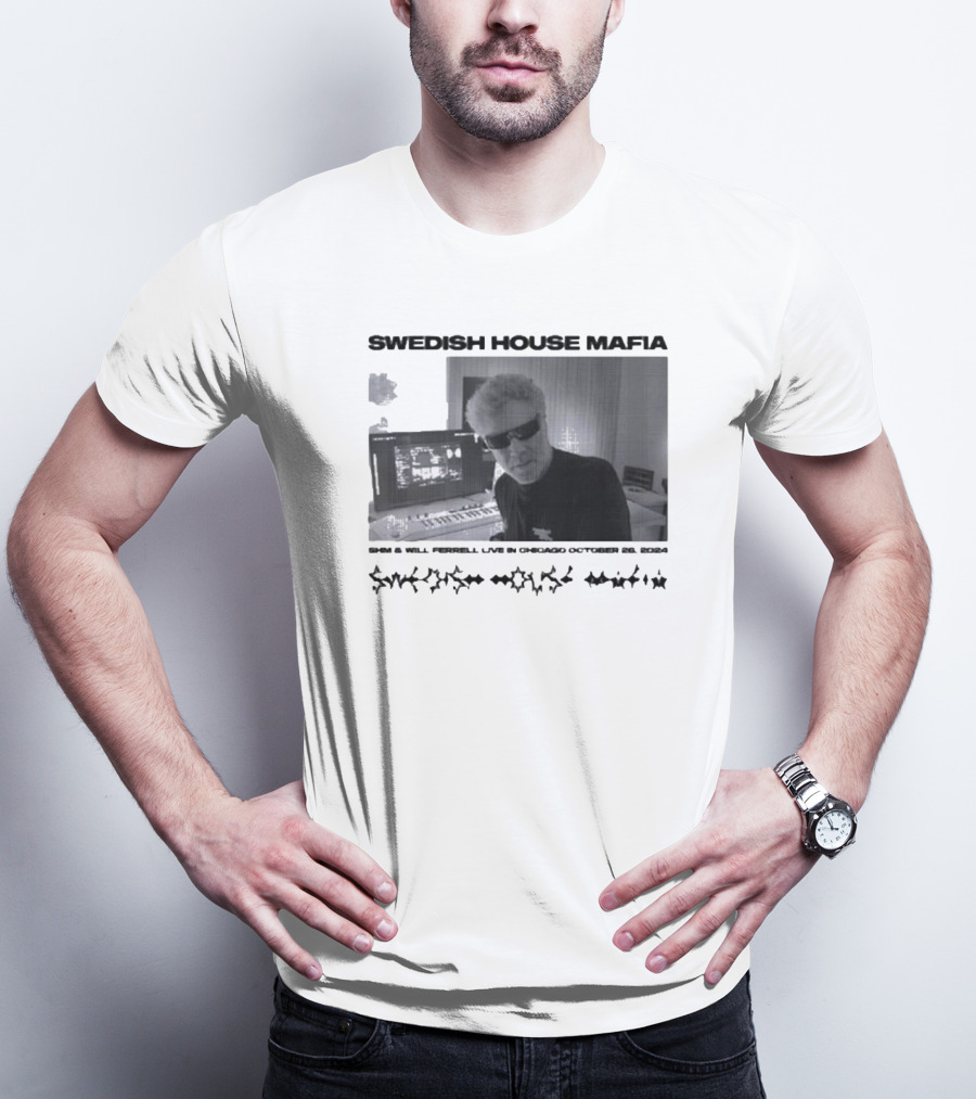 SWEDISH HOUSE MAFIA X WILL FERRELL Music Collaboration AI T-Shirt