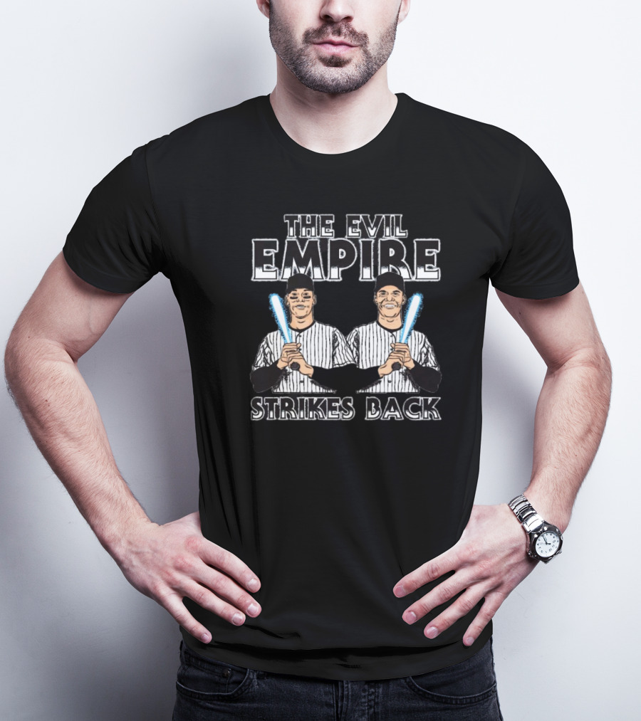 The Evil Empire Strikes Back New York Yankees MLB Star Wars Caricature T-Shirt