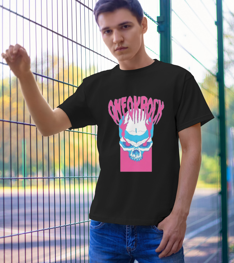 ONE OK ROCK Skull Neon T-Shirt
