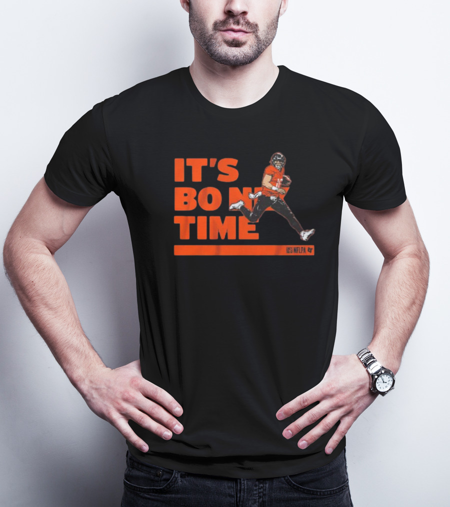 It's Bo Nix Time NFLPA Football Action T-Shirt