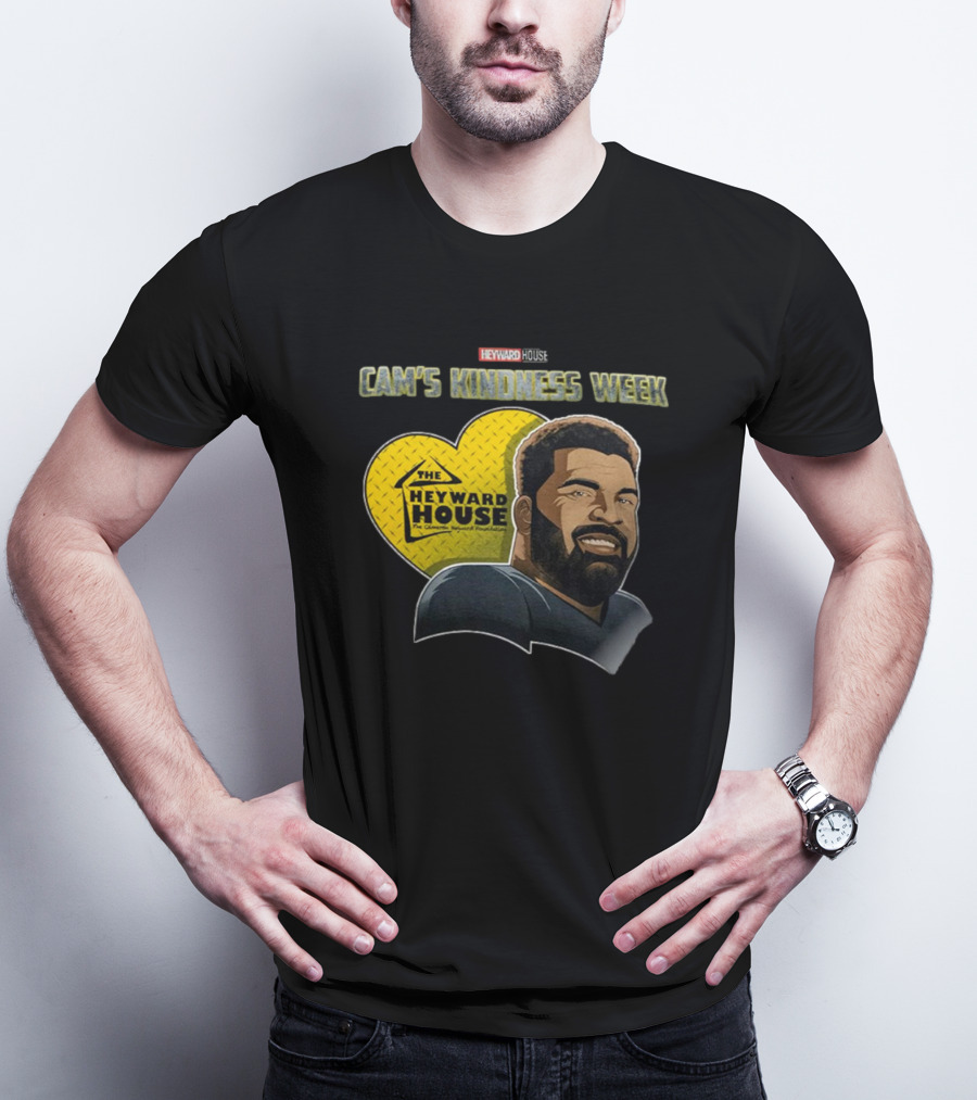 The Heyward House Cam’s Kindness Week Cam Heyward Caricature Pittsburgh Steelers NFL Heart T-Shirt