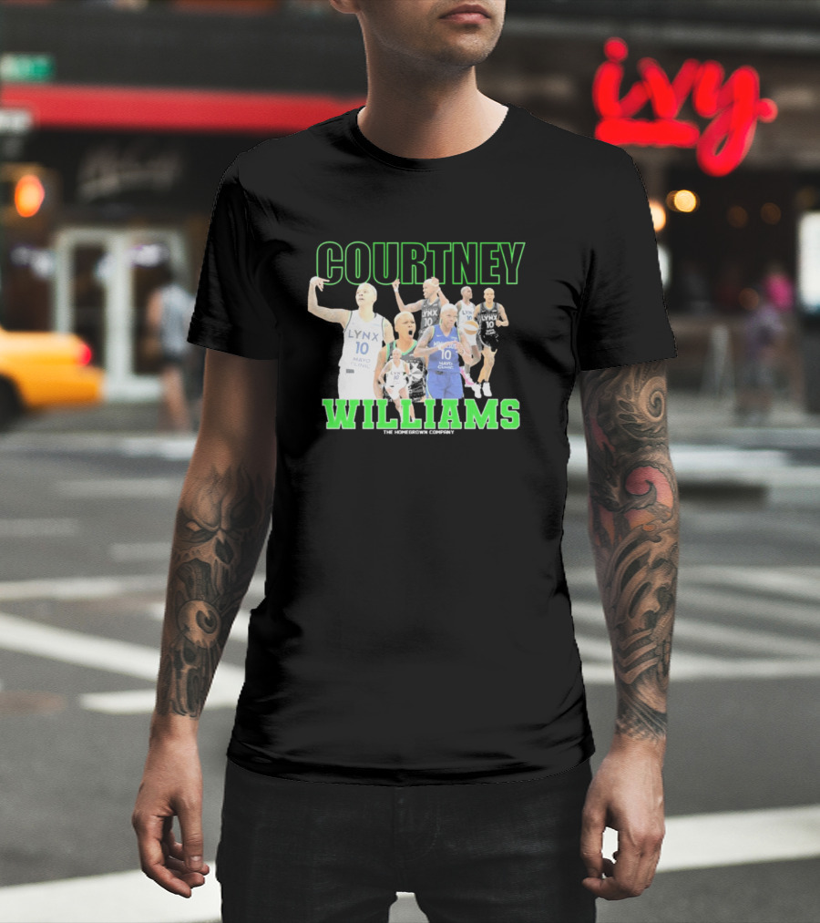Courtney Williams Minnesota Lynx Lynx 10 The Homegrown Company T-Shirt