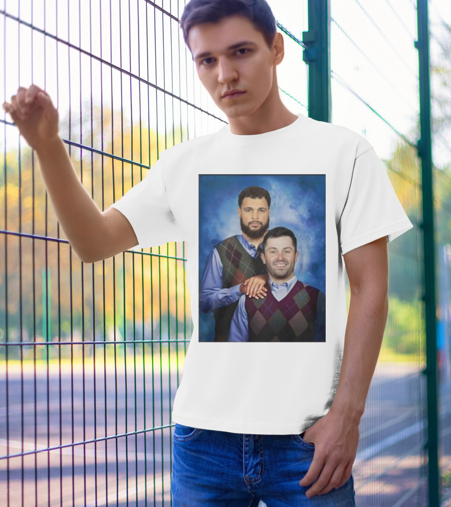 Chase Mclaughlin Wearing Baker Mayfield Mike Evans Step Brothers T-Shirt