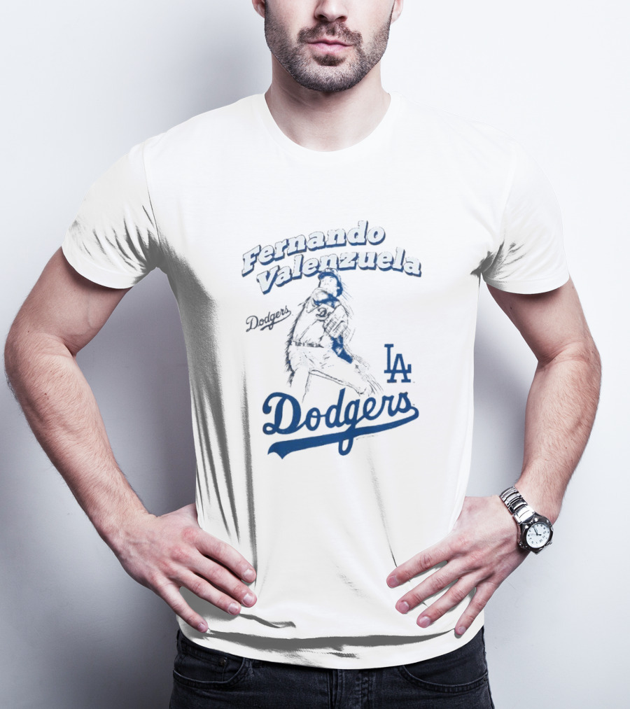 Fernando Valenzuela Los Angeles Dodgers Pitcher LA Dodgers T-Shirt