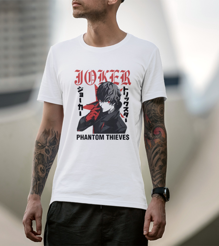 Joker Phantom Thieves Persona 5 Stylized Character T-Shirt