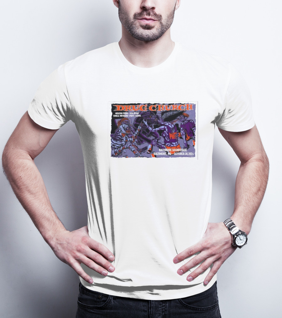 Drug Church Concert With Modern Color, Soul Blind, Prince Daddy At Baltimore Soundstage October 30 T-Shirt