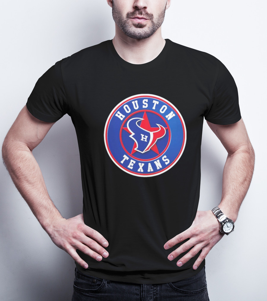 NFL MLB Houston Texans Astros Logo Mashup T-Shirt