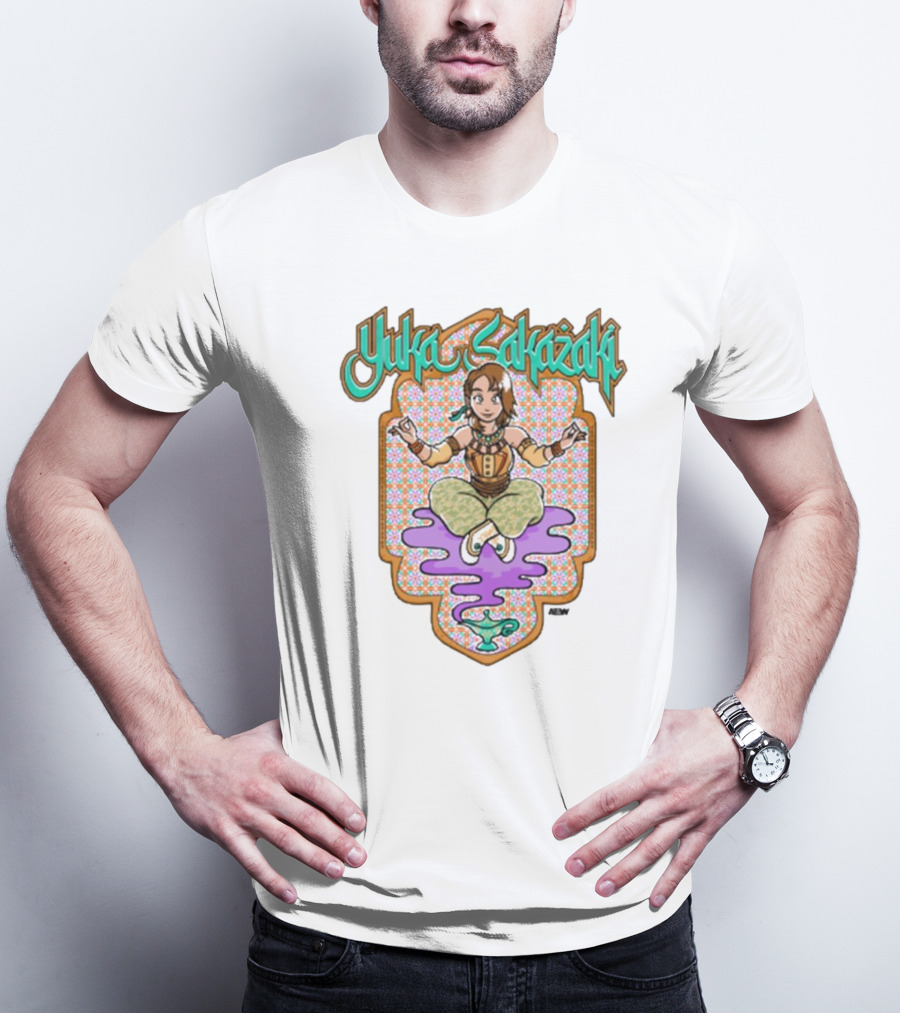 Yuka Sakazaki AEW Genie Magic Lamp Floating T-Shirt