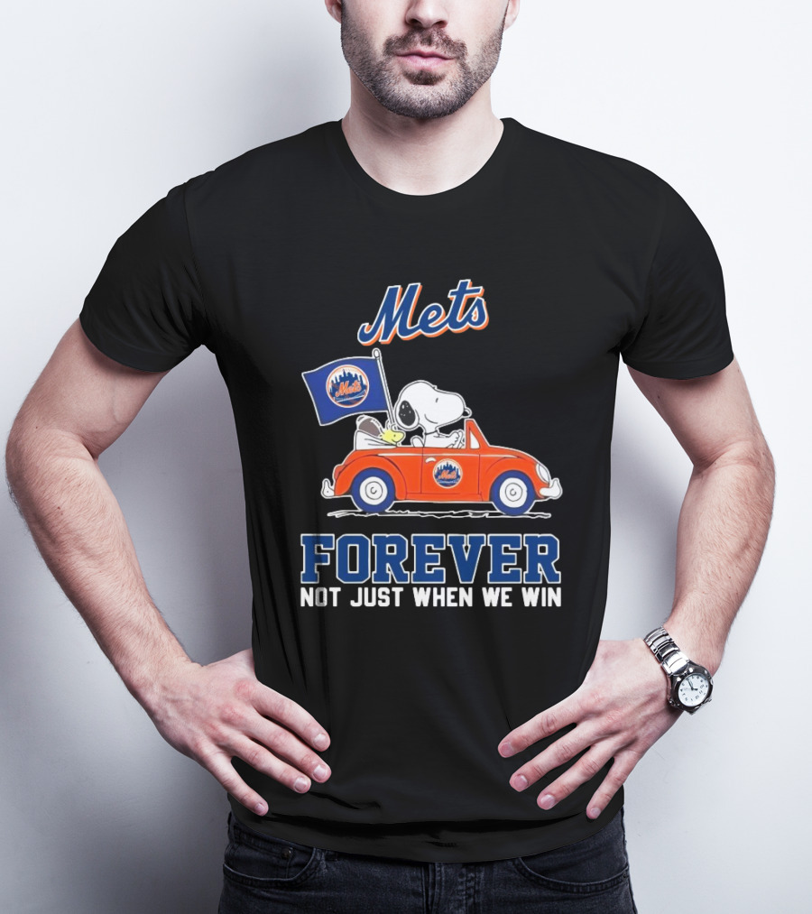 Snoopy And Woodstock Mets Forever Not Just When We Win T-Shirt