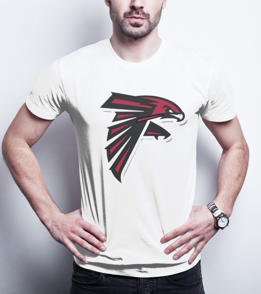 NFL NBA Atlanta Falcons Hawks Logo Mashup T-Shirt