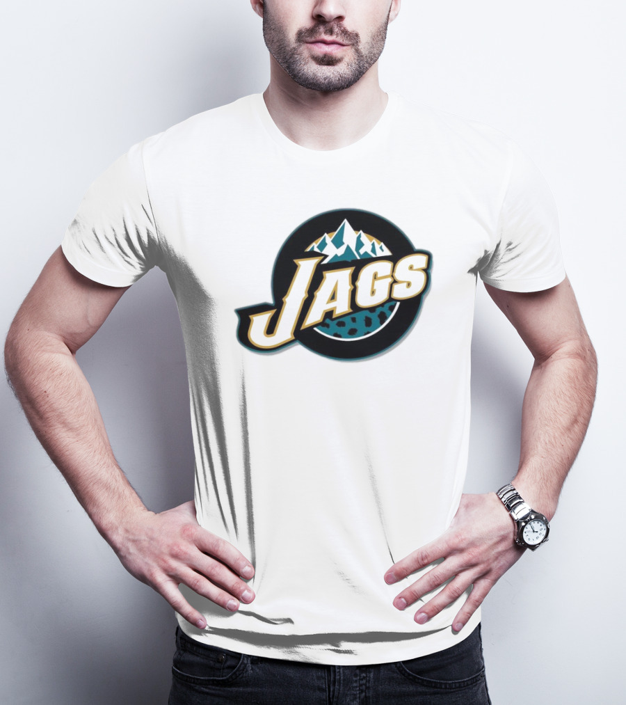NFL NBA Jacksonville Jaguars Utah Jazz Logo Mashup Jags T-Shirt