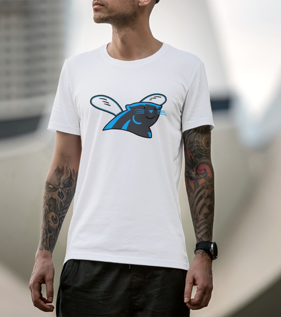 Panthers Hornets Hybrid Logo NFL NBA Mashup T-Shirt