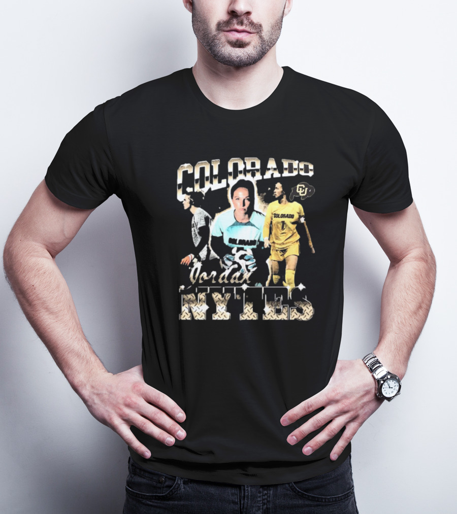 Colorado Buffaloes Jordan Nytes 90s Style Soccer Player CU T-Shirt